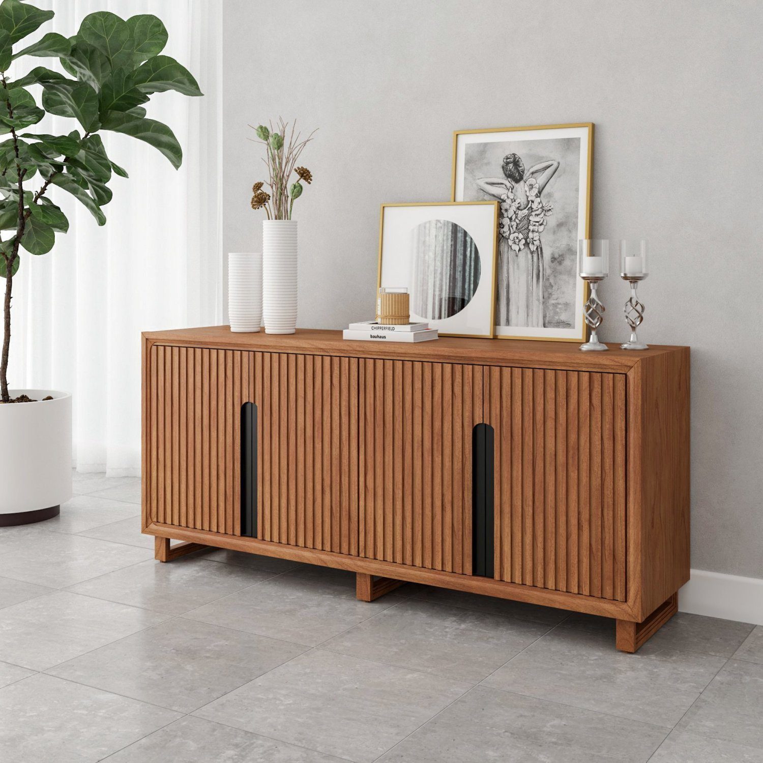 10 Ideias Criativas para Usar Painéis Ripados de Madeira em Seus ...