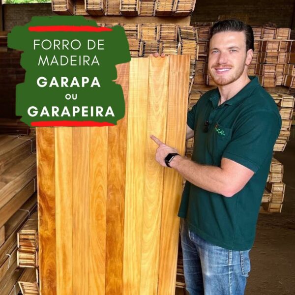 Forro Garapa Extra 10cm – Dupla Face - Macal Madeiras